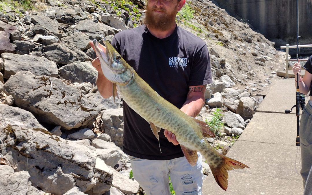 016- ALICIA TROUP. man, big fish, rocks, – tionesta dam | Visit PA ...