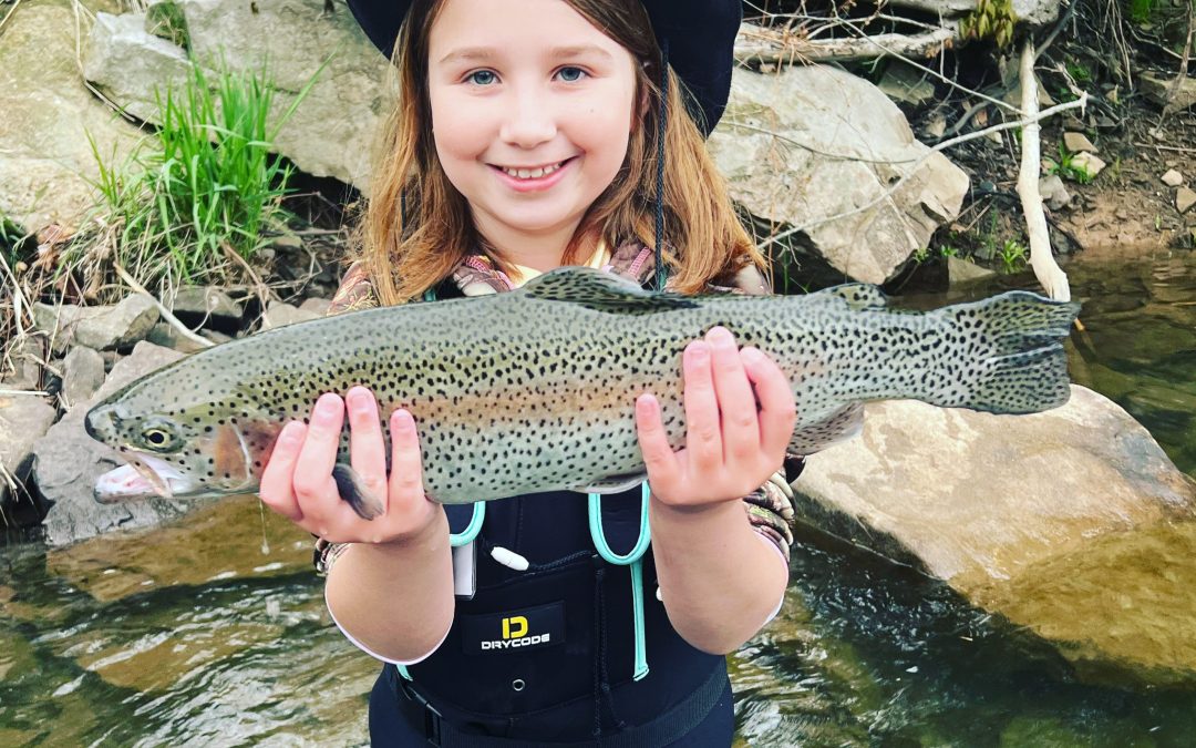 034 Lee Jones Cameron County girl with trout | Visit PA Great Outdoors