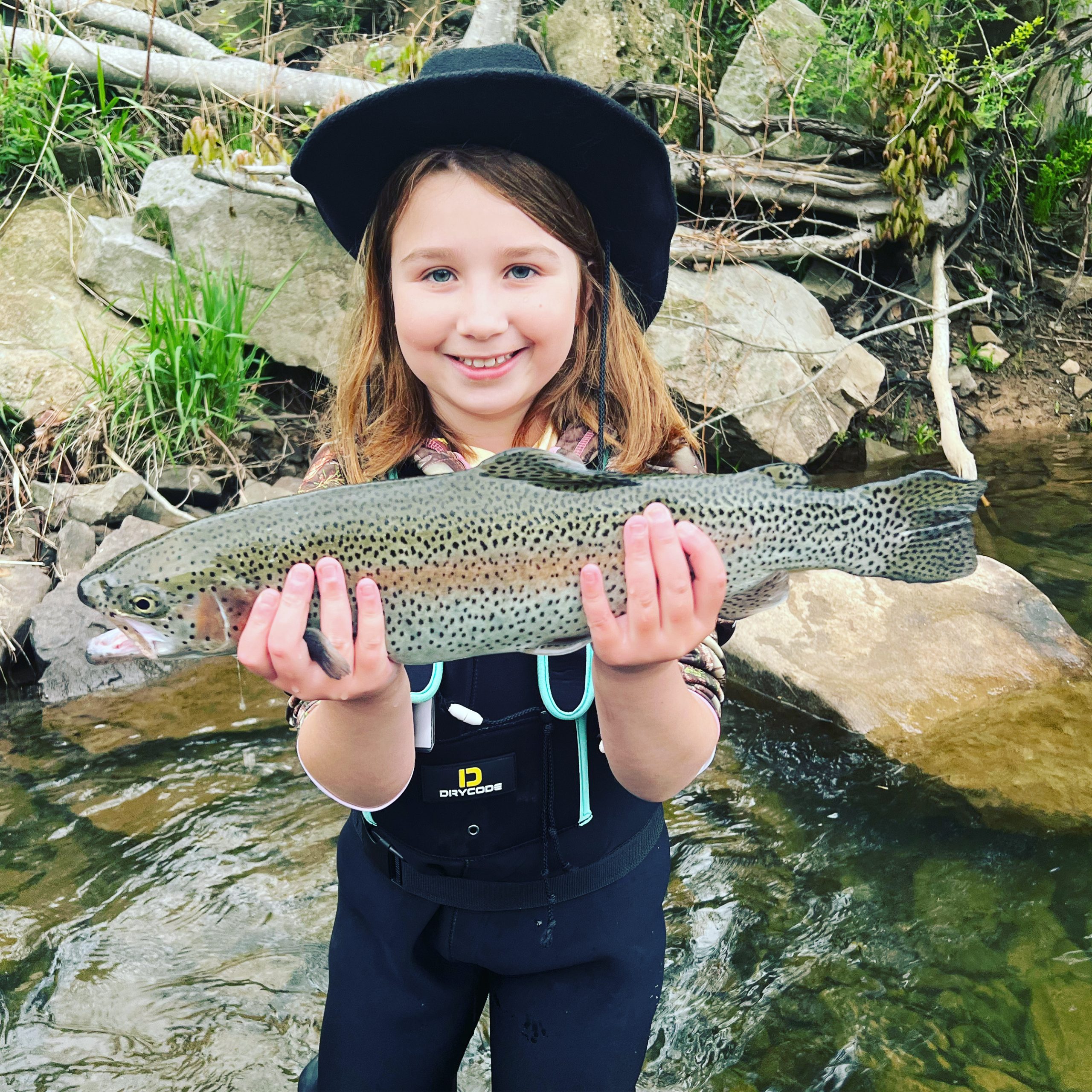 034 Lee Jones Cameron County girl with trout | Visit PA Great Outdoors
