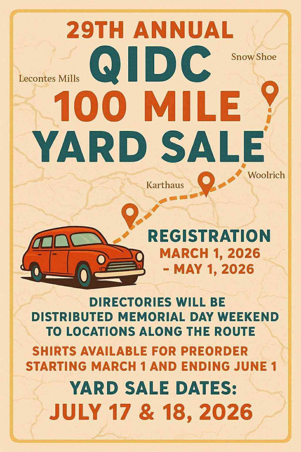 29th Annual 100 Mile Yard Sale | Visit PA Great Outdoors