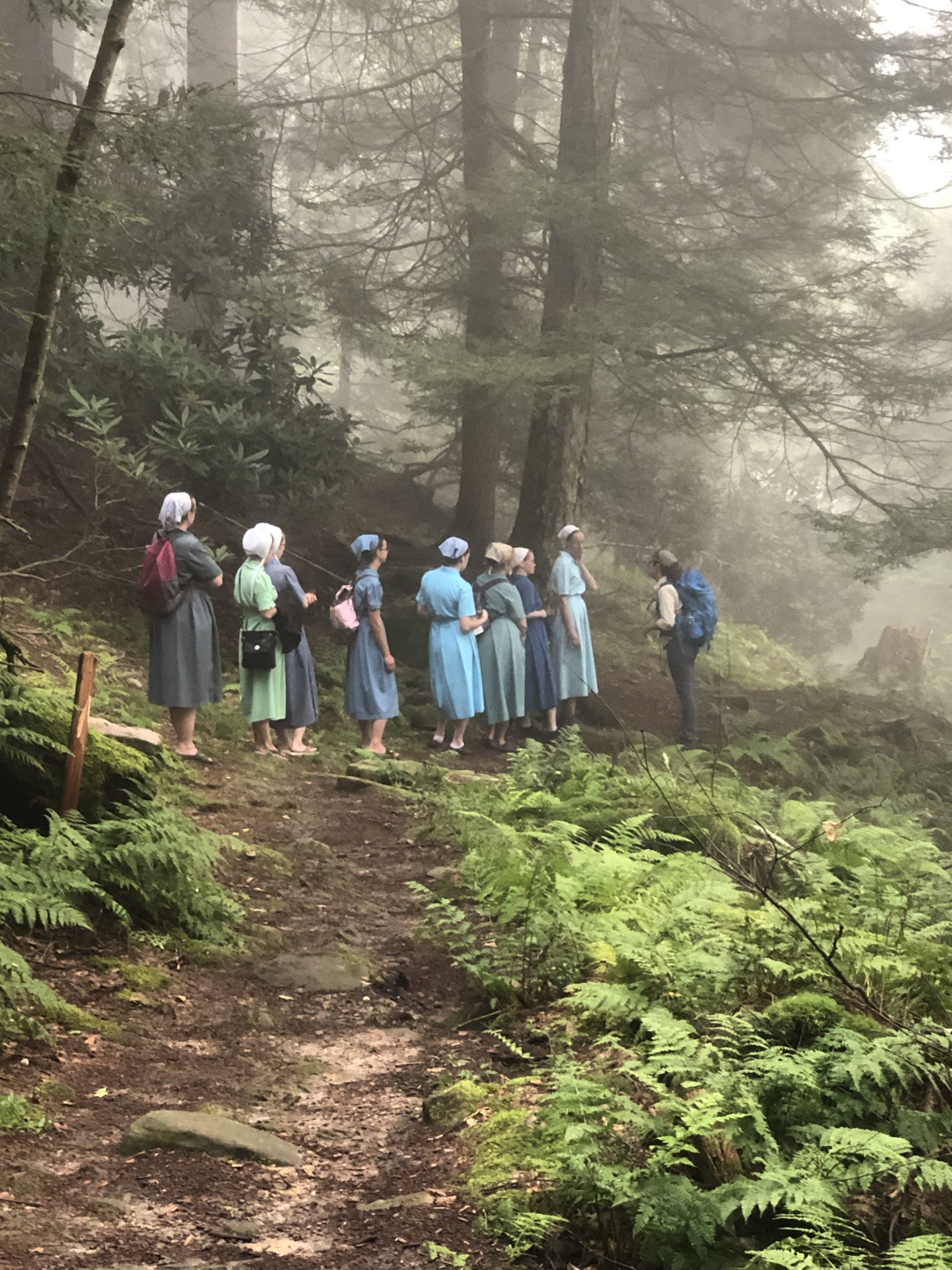 105. nicky butler. amish women on a trail. cook forest | Visit PA Great ...