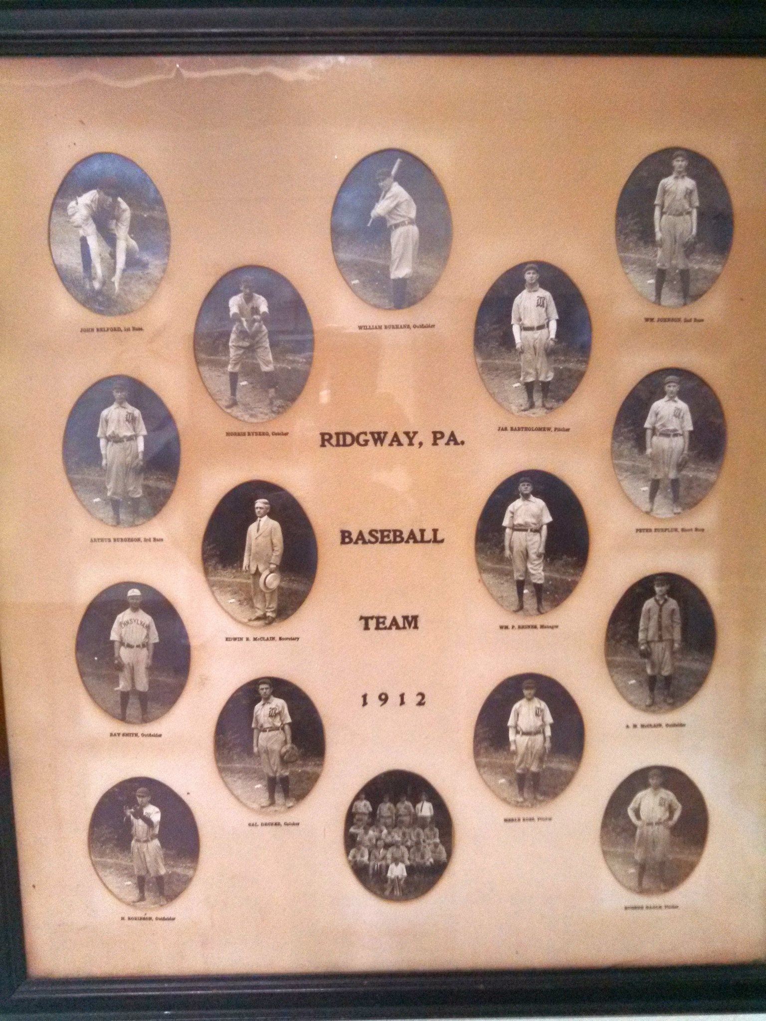 1912 Ridgway Baseball Elk County Historical Society | Visit PA Great ...