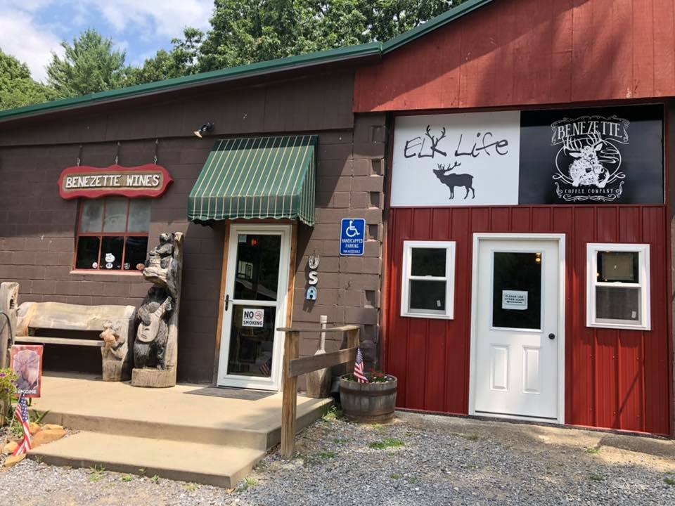 Benezette Wines Elk Life Coffee ext sign | Visit PA Great Outdoors