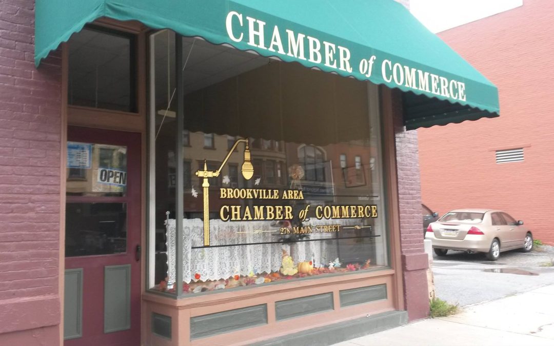 Brookville Chamber window | Visit PA Great Outdoors