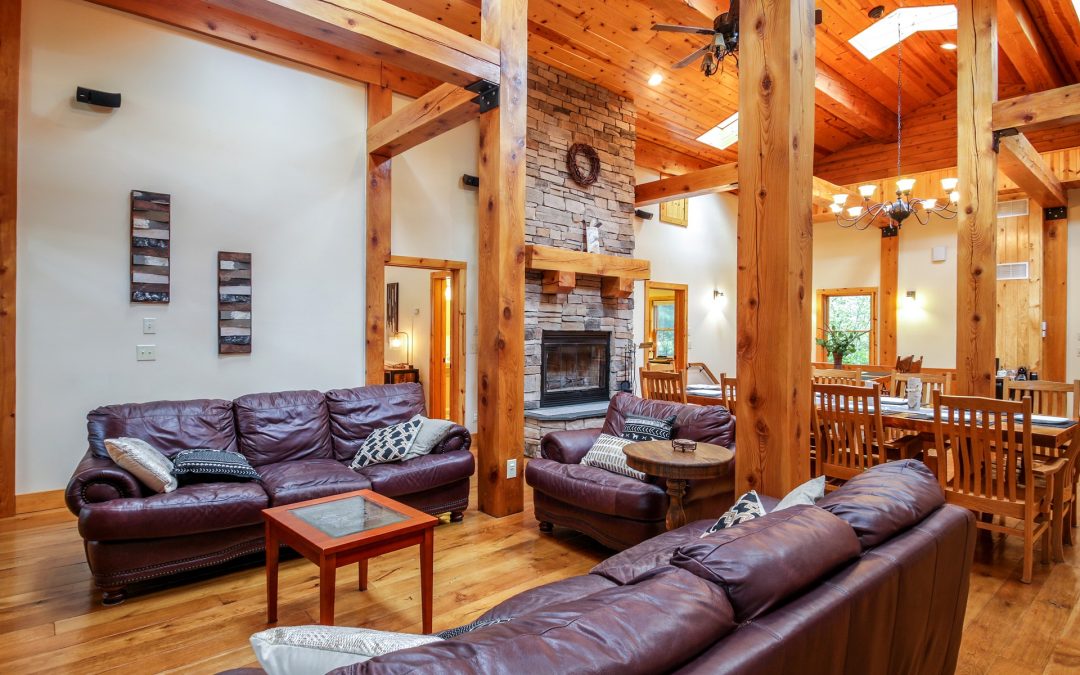 Double Bore greatroom with fireplace | Visit PA Great Outdoors