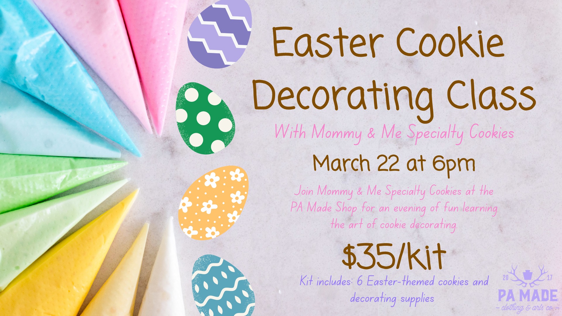 Easter Cookie Decorating Class | Visit PA Great Outdoors