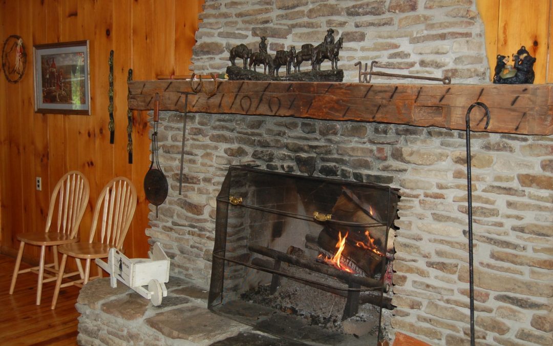 Flying W Ranch Cabin Fireplace | Visit PA Great Outdoors