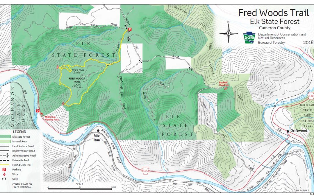 Fred Woods Trail Map | Visit PA Great Outdoors