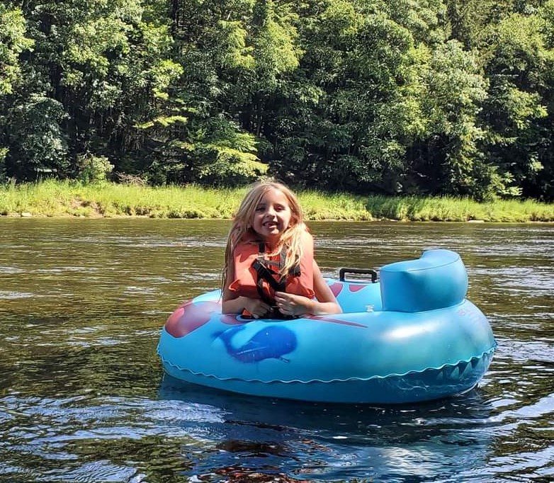 Girl Tubing Clarion River by Jake Tamin | Visit PA Great Outdoors