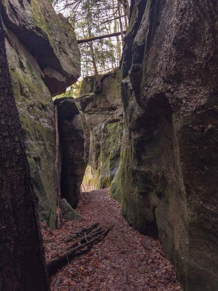 Minister Creek Trail path between boulders Forest County – Cody B ...