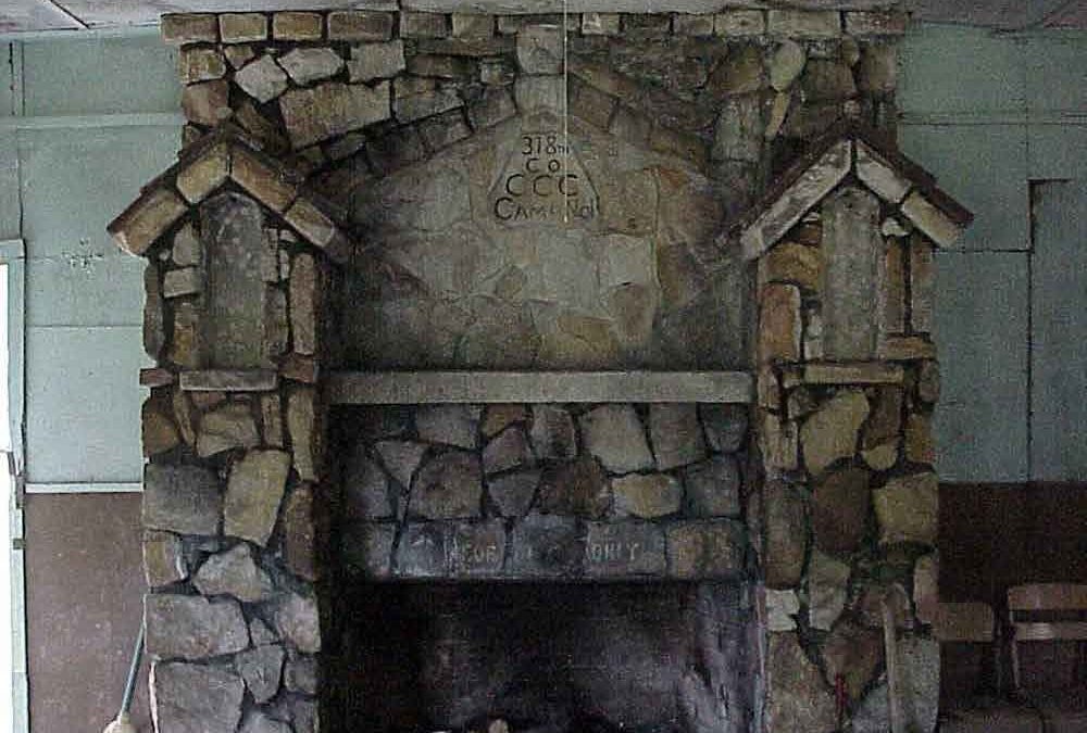 Modern Day Camp One Duhring Fireplace | Visit PA Great Outdoors