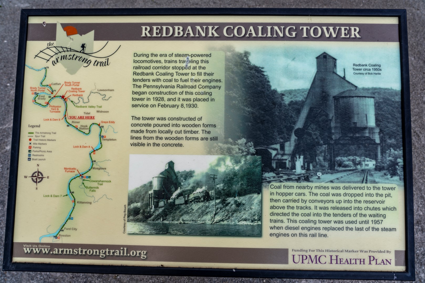 Redbank Coaling Tower sign Armstrong Trail Tom Dorsey | Visit PA Great ...