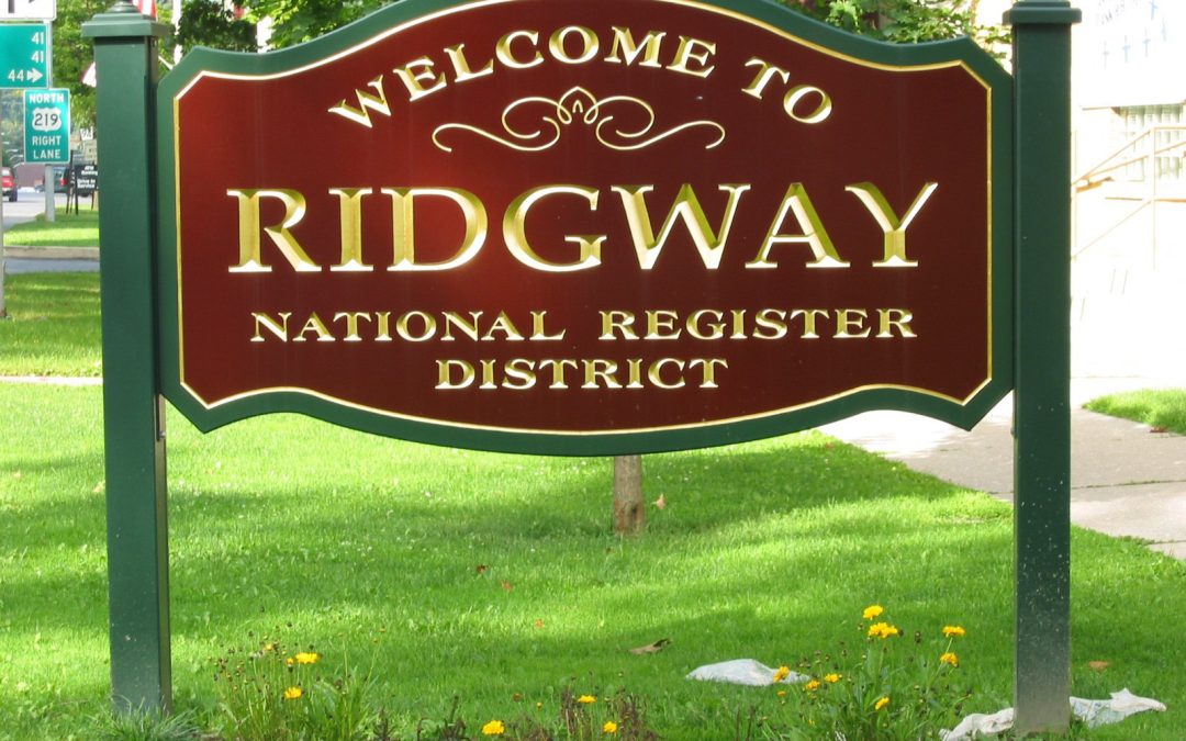 Ridgway National Historic District Sign | Visit PA Great Outdoors