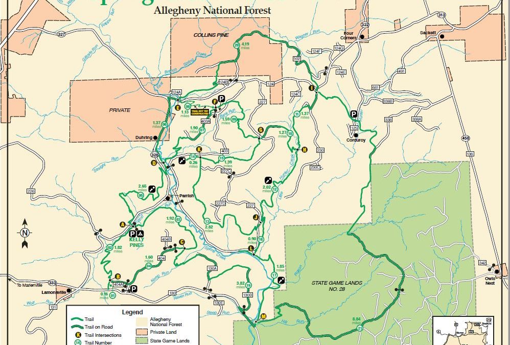 Spring Creek Horse Trail map ANF | Visit PA Great Outdoors