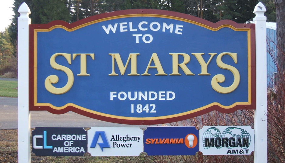 St._Marys_sign | Visit PA Great Outdoors