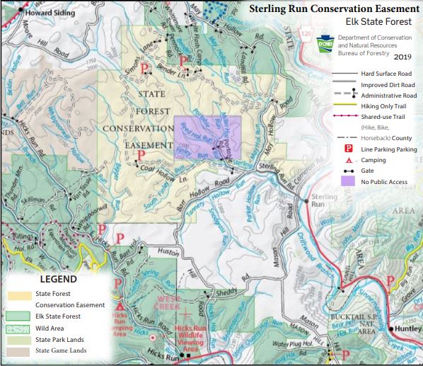 Sterling run map | Visit PA Great Outdoors