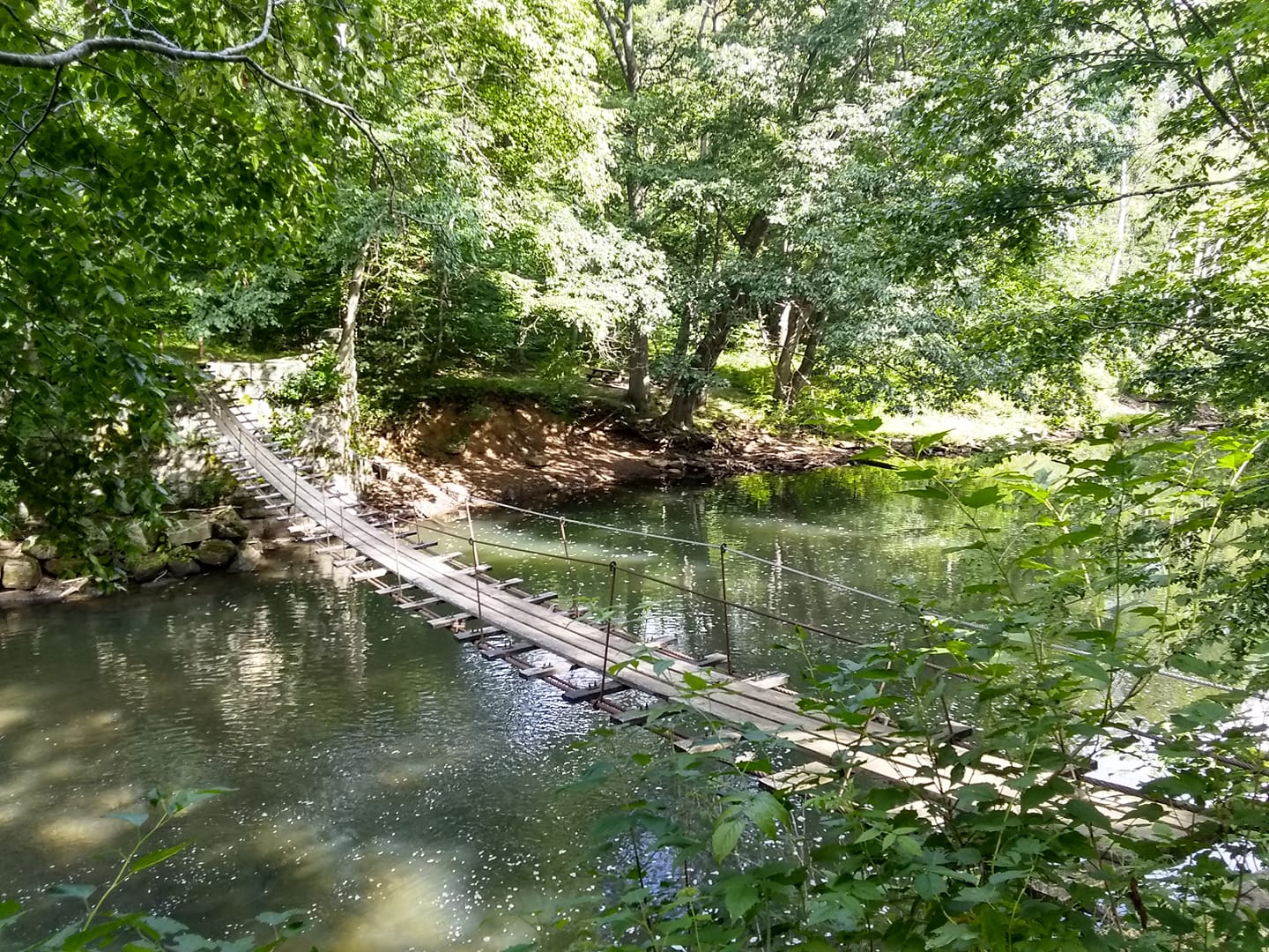 Swinging Bridge Clarino Little Toby Trail by Richard Elliott | Visit PA ...