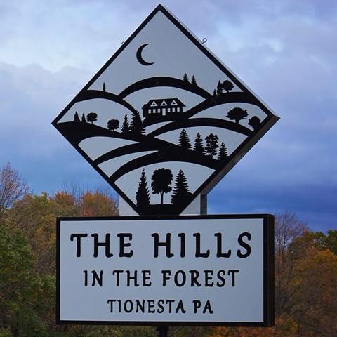 The Hills in the Forest sign | Visit PA Great Outdoors