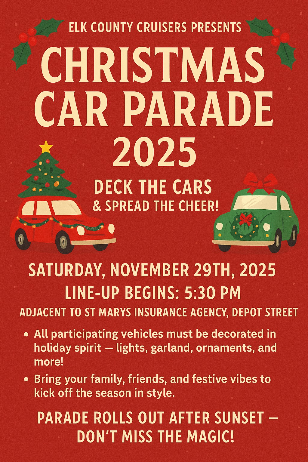 christmas car parade | Visit PA Great Outdoors
