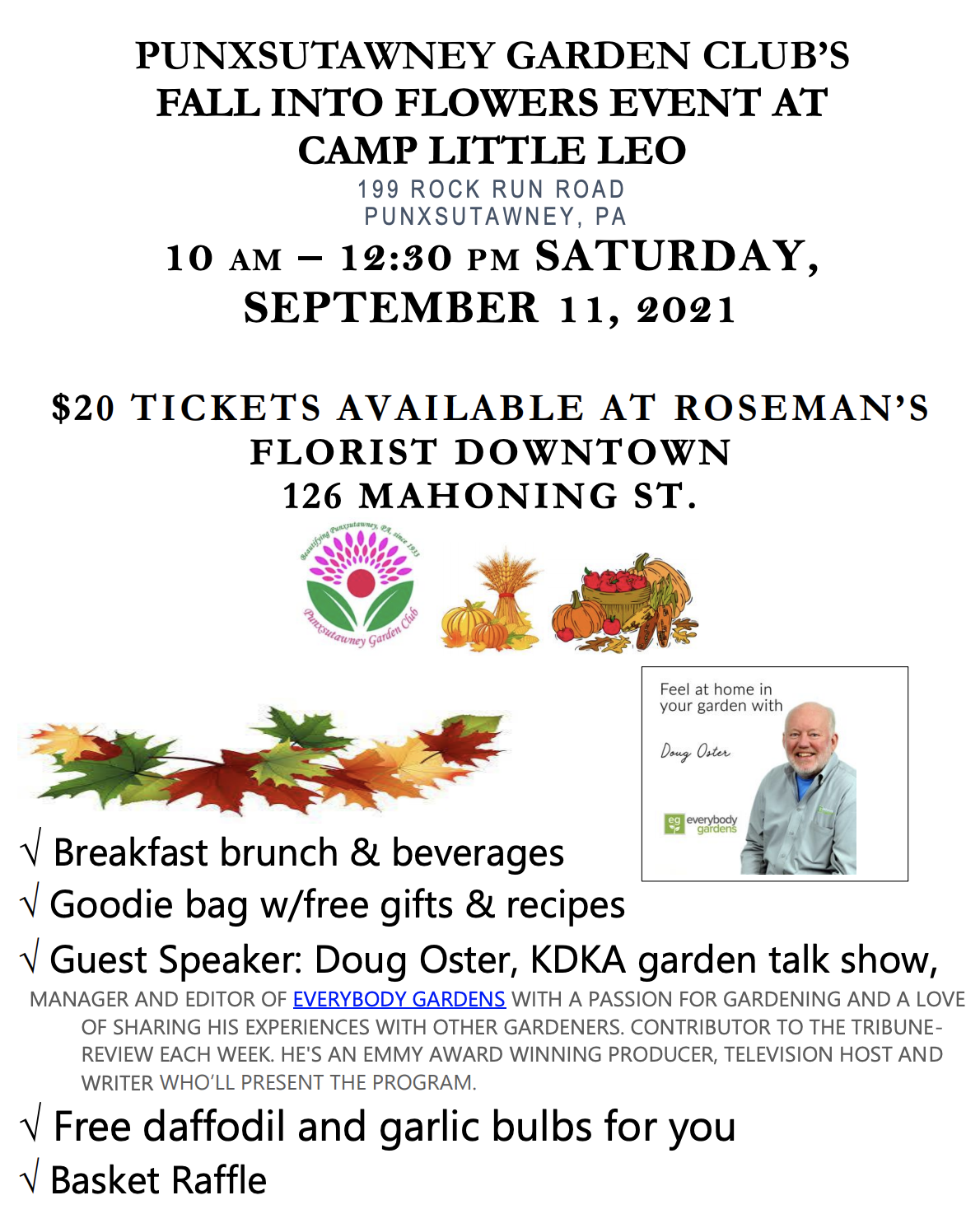 punxy garden club event | Visit PA Great Outdoors