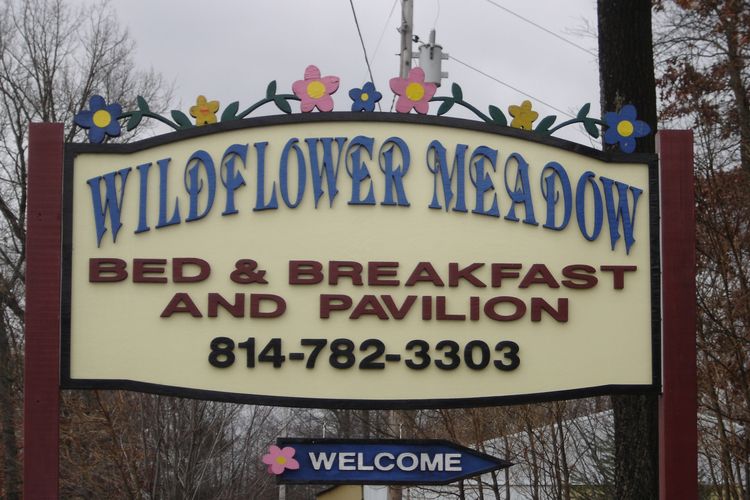wildflower Meadow BNB sign | Visit PA Great Outdoors